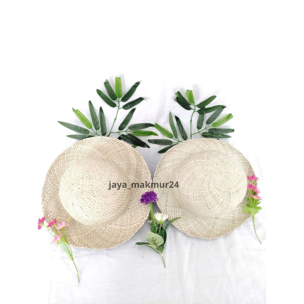 Jual topi wanita / topi anyaman pandan | Shopee Indonesia