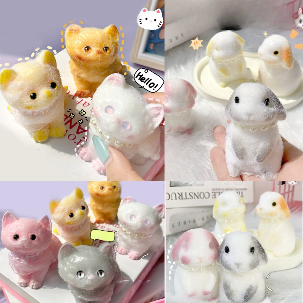 Jual Taba Squishy Pearl Cathy Bunny Kucing Kelinci Mutiara Relief Toy ...