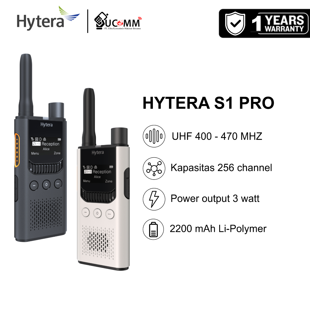 Jual Hytera S1 PRO HT DMR Digital UHF 400 Mhz Original | Shopee Indonesia