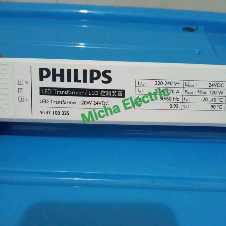 Jual Ballast PHILIPS LED TRANSFORMER 120W 24VDC / Power Supply LED ...