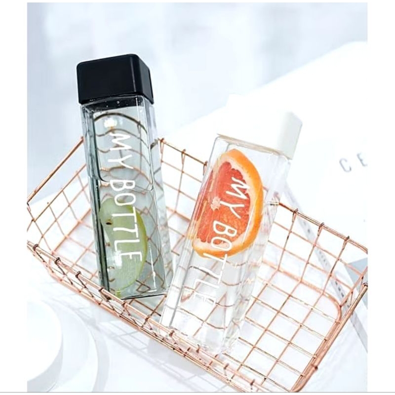 Jual B ( B6 ) MY BOTTLE KOTAK TRANSPARAN WARNA / BOTOL MINUM / TAHAN ...