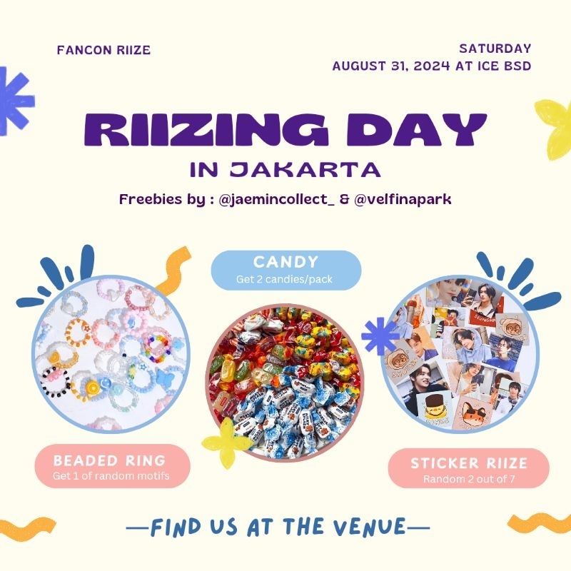 Jual FREEBIES FANCON RIIZE : RIIZING DAY IN JKT BY JAEMINCOLLECT ...