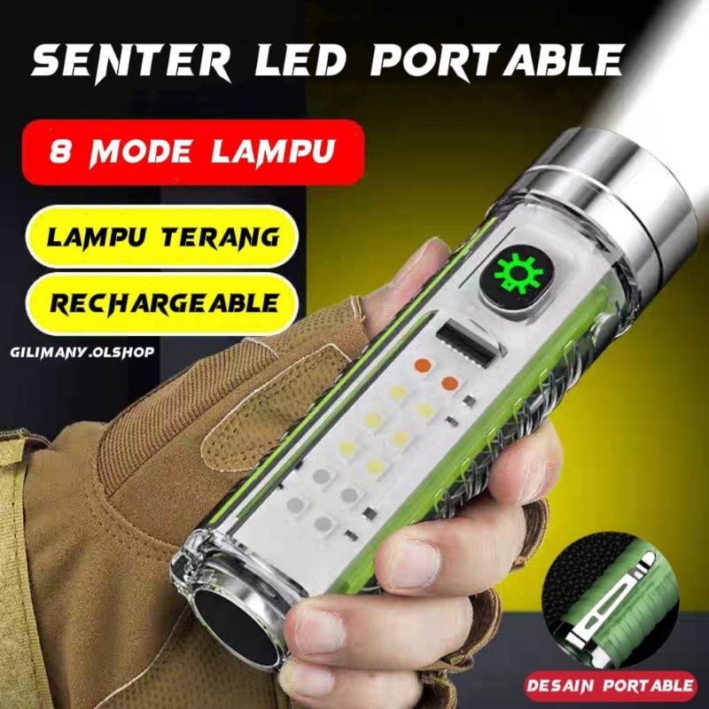 Jual SENTER SWAT MINI LED ZOOM SUPER TERANG SENTER SWAT POLICE LIGHT⭐ ...