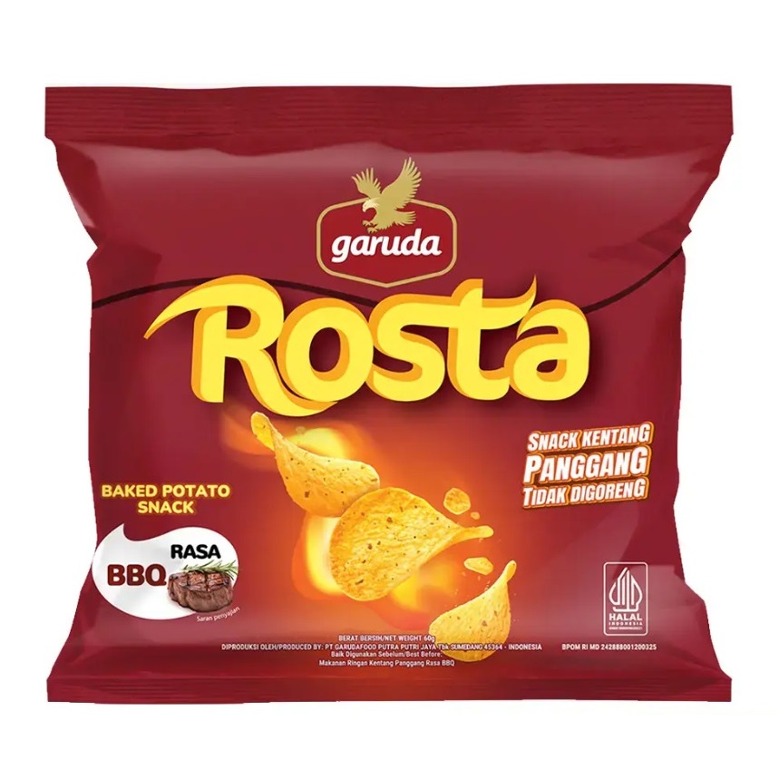 Jual Garuda Rosta Potato Baked Snack Rasa BBQ 60gram | Shopee Indonesia