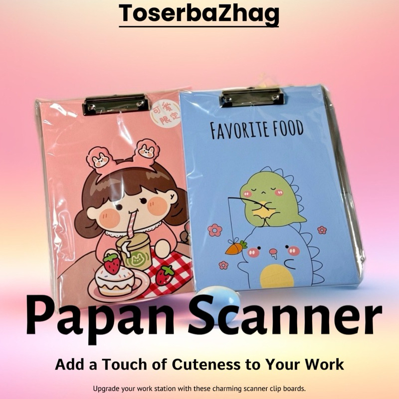 Jual Papan Scanner / Clipboard A4 Papan Jalan Aesthetic Papan Ujian PVC ...
