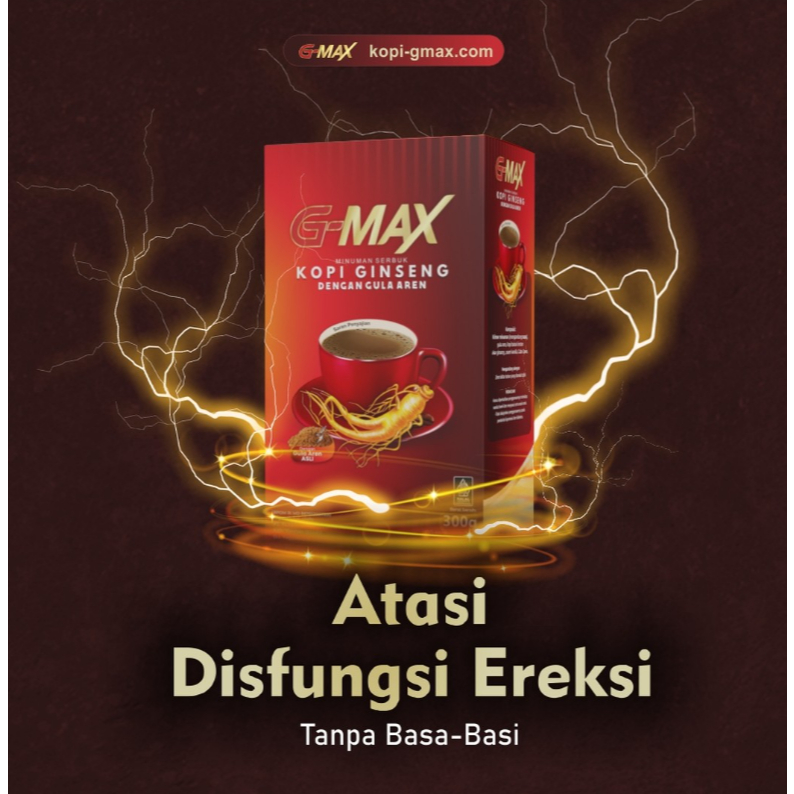 Jual Kopi Gmax Original - Kopi Stamina Pria Kuat Tahan Lama - G-MAX ...