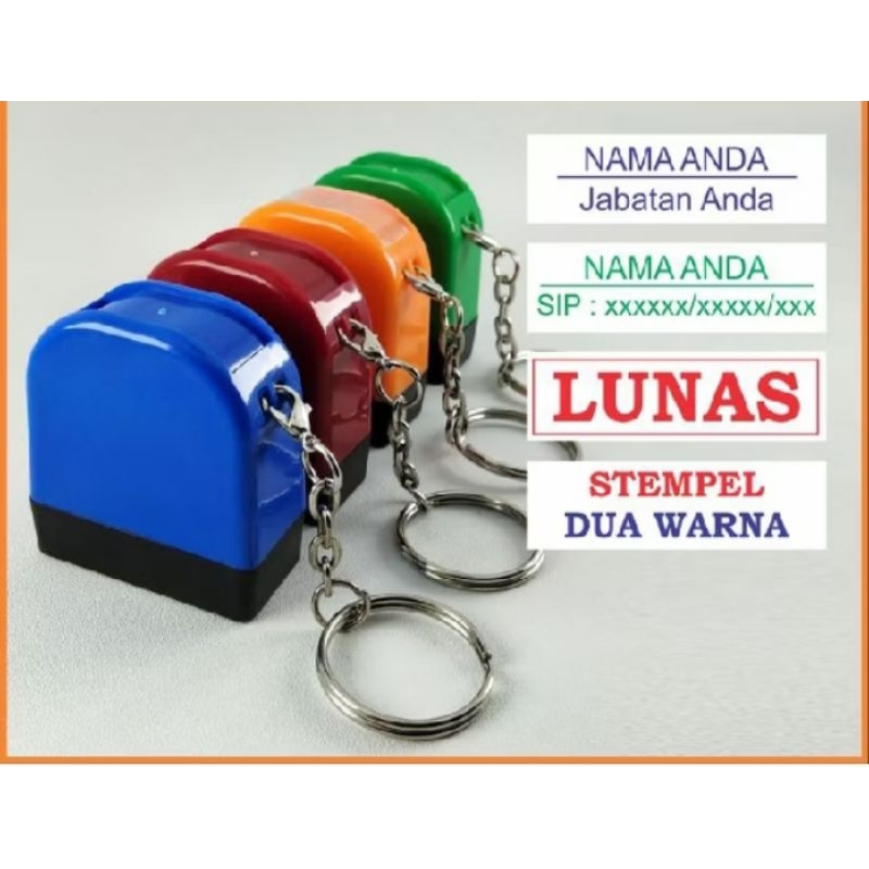 Jual Stempel plastik permanen free 1 btl Refil.Custom desain | Shopee ...