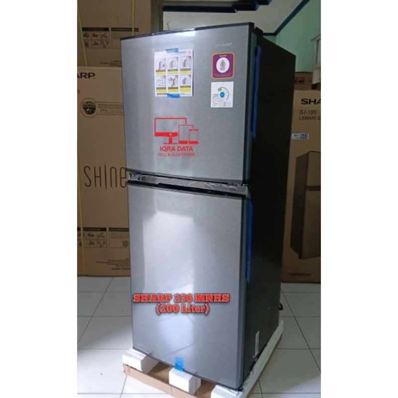 Jual Kulkas Sharp 2 Pintu 236Mnhs 205 Liter Tanpa Bunga Salju Garansi ...