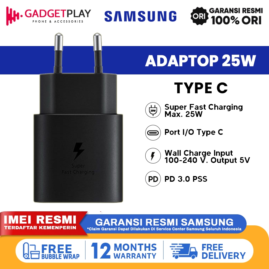 Jual SAMSUNG TRAVEL ADAPTOR 25W ORIGINAL - Garansi Resmi | Shopee Indonesia