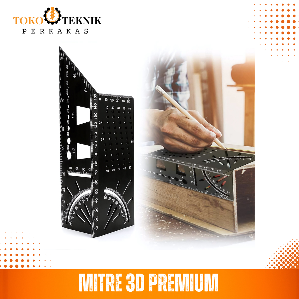 Jual Ruller Mistar Penggaris Siku Tukang Aluminium Mitre Angle Square ...