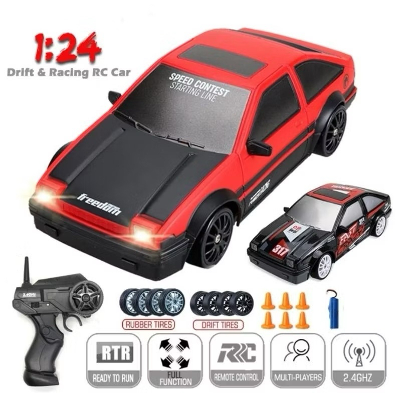 Jual Mobil RC Drift 4WD 2,4GHz / Mobil Remot Drift racing mini skala 1: ...