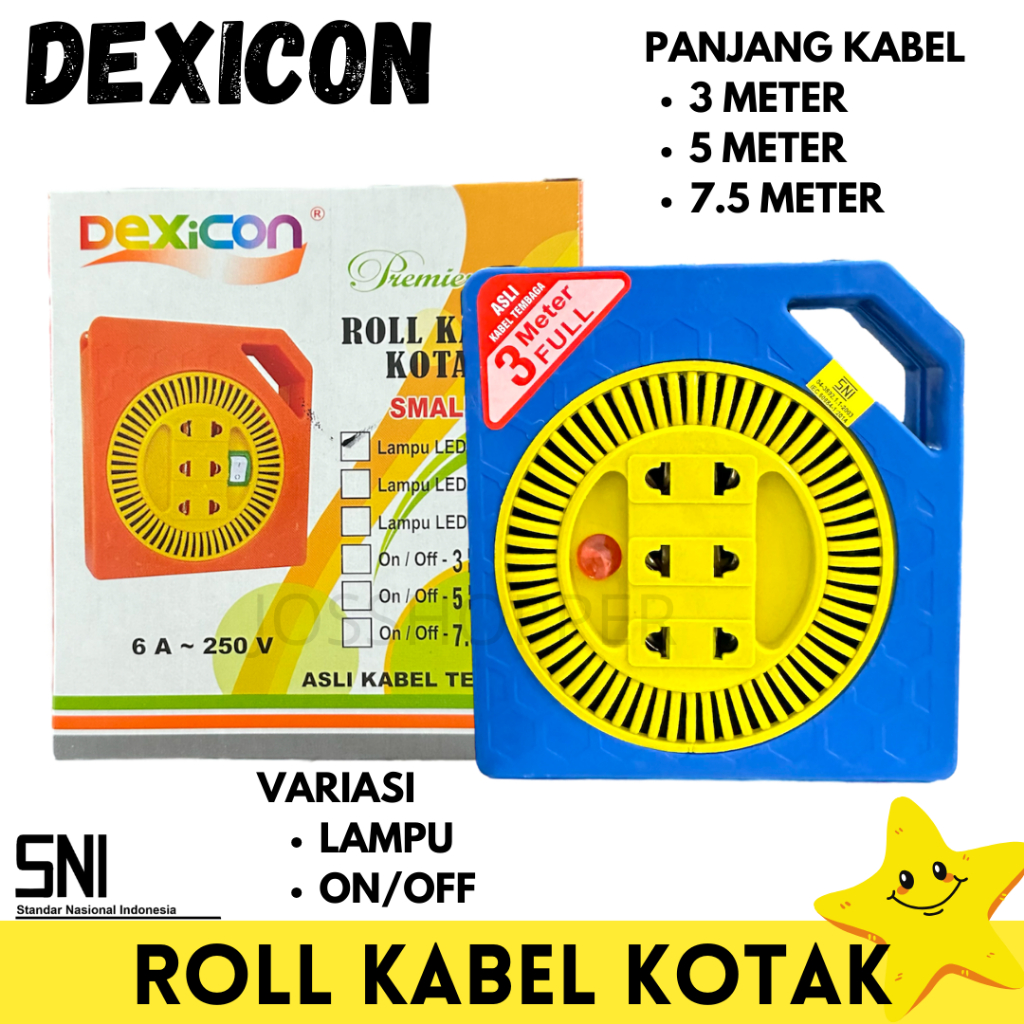 Jual BOX KABEL / KABEL ROLL / ROLL KABEL / STOP KONTAK KABEL PANJANG 3 ...