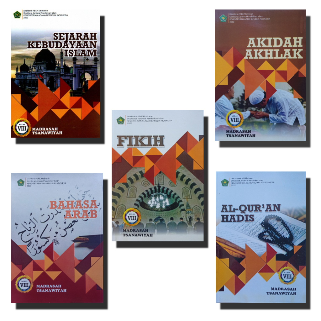 Jual Buku Madrasah Tsanawiyah Kelas 8 MTs Akidah Akhlak Fikih Bahasa Arab Al Quran Hadis SKI ...