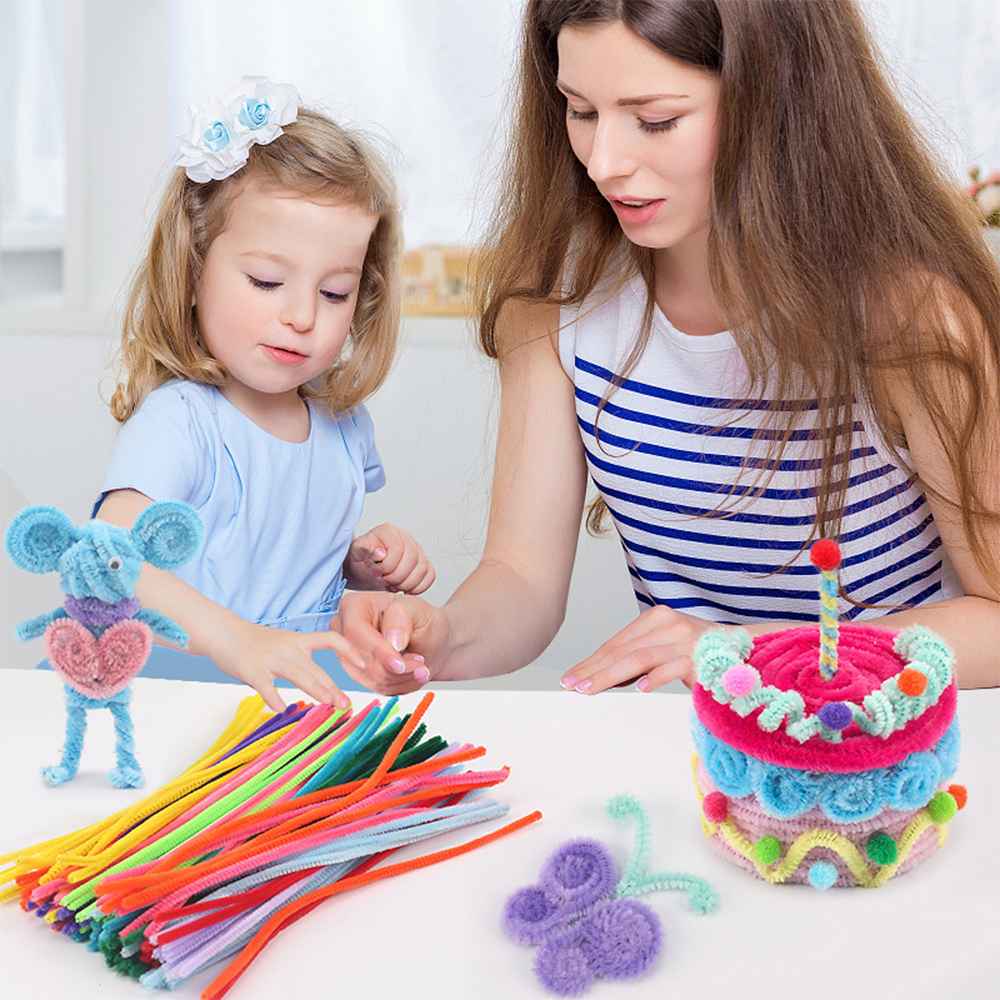 Jual 30cm Kawat Bulu Mercy Pipe Cleaner 100pcs Pastel Mix Warna ...