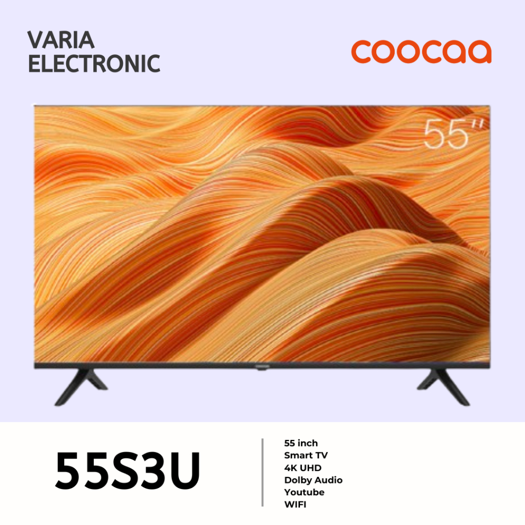 Jual LED TV COOCAA 55 Inch 55S3U 4K UHD Smart TV | Shopee Indonesia