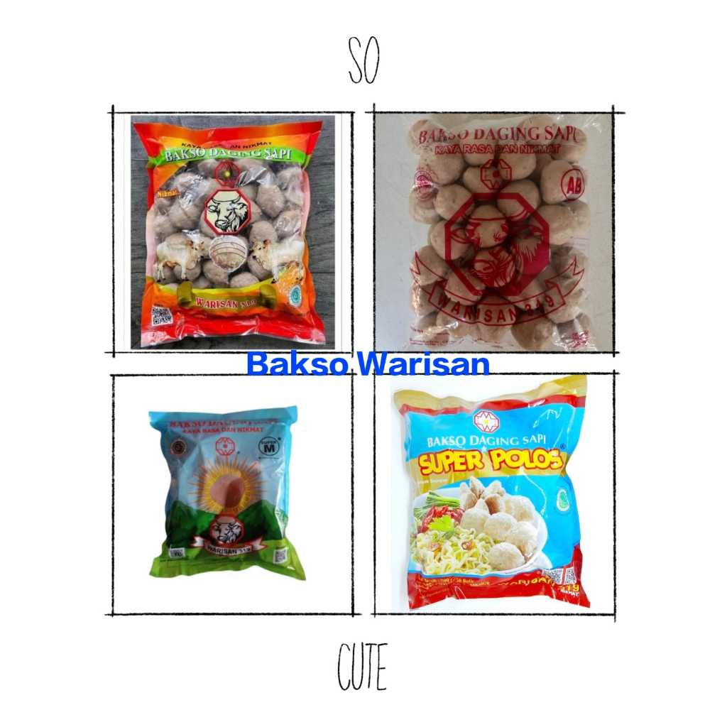 Jual Baso/Bakso Warisan Urat Super M Super Polos Daging Sapi Warisan ...