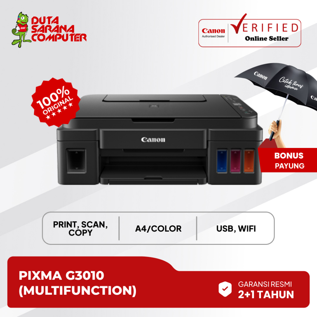 Jual CANON PIXMA G2010 PRINT, SCAN, COPY A4 PRINTER | Shopee Indonesia