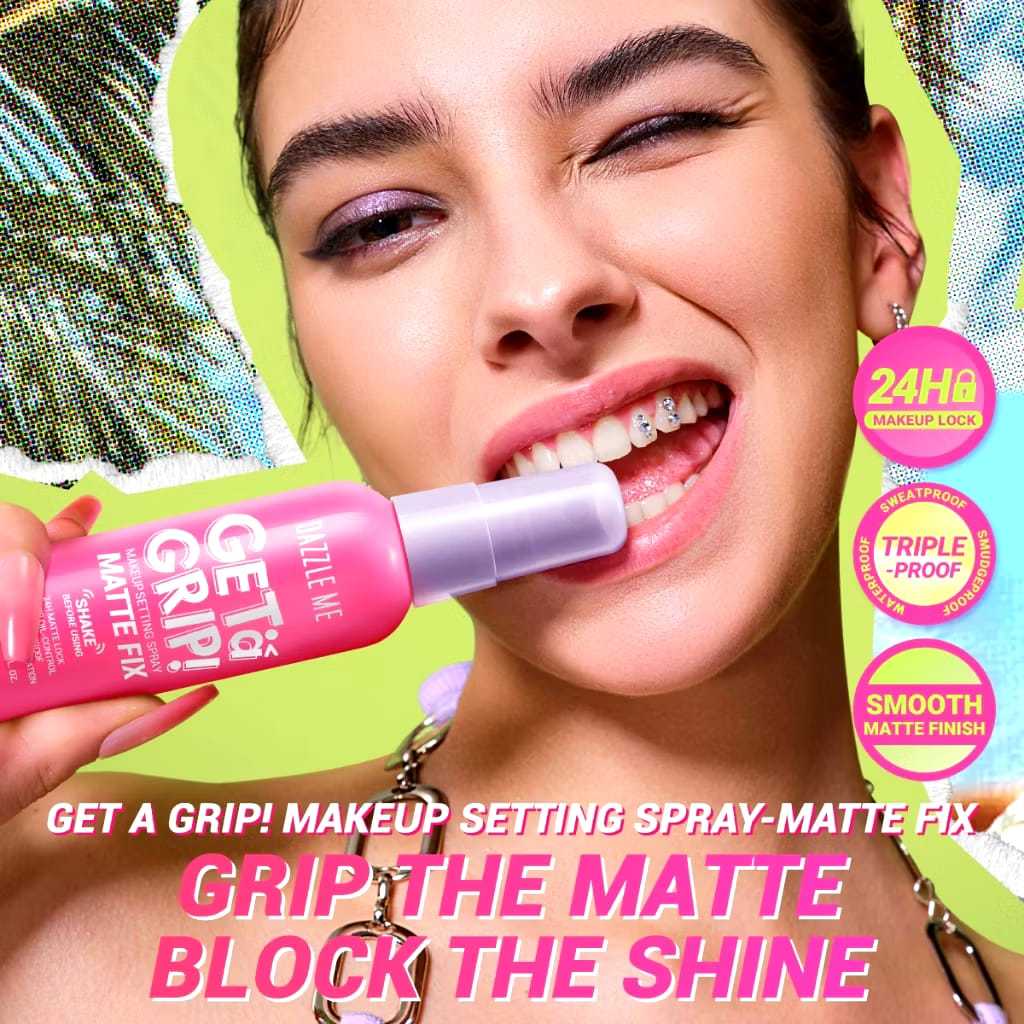 Jual DAZZLE ME GET A GRIP SETTING SPRAY MATTE FIX | Shopee Indonesia