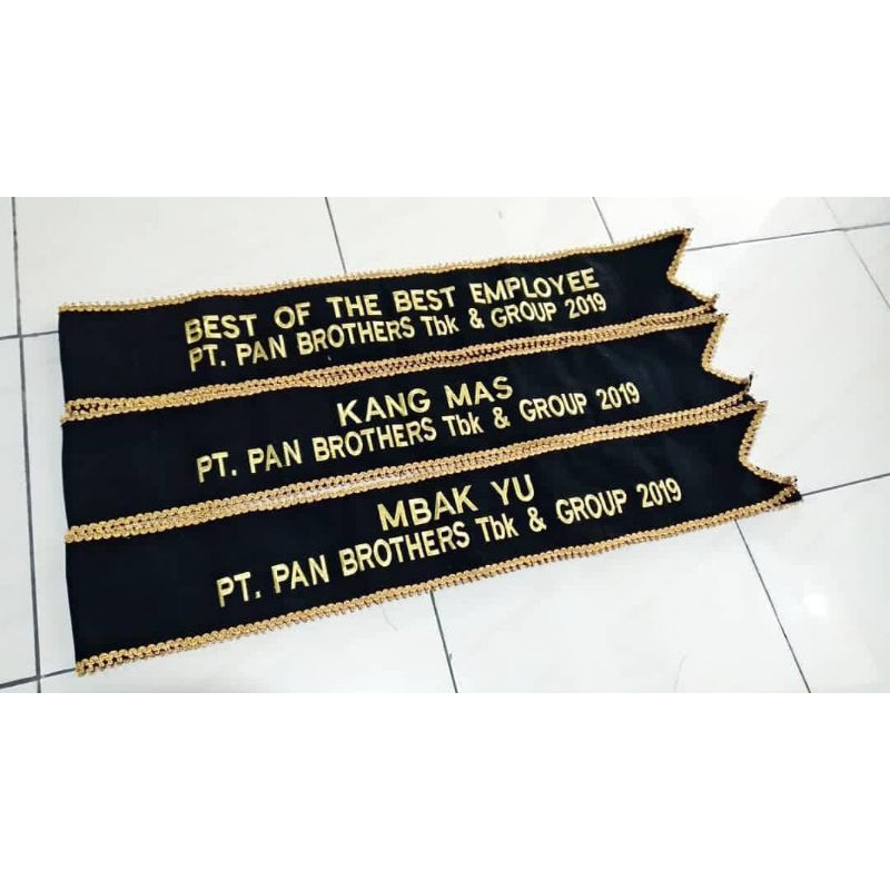 Jual selempang renda mahkota Bordir 1 Lapis DUA BARIS (1Hari jadi ...