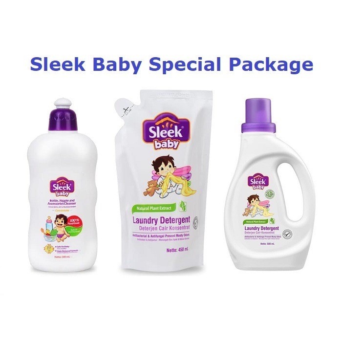 Jual Promo! Sleek Baby Special Package Original Sleek Laundry Sleek ...