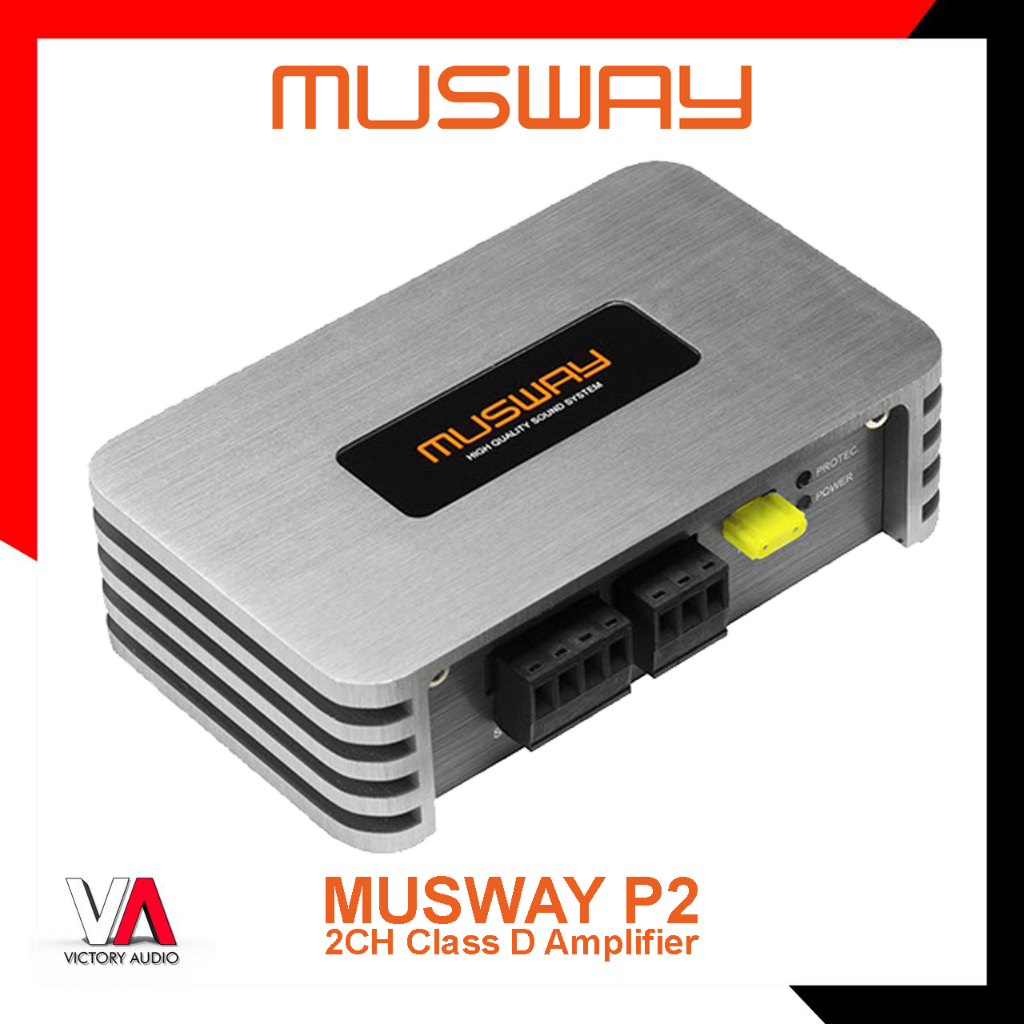 Jual Power Amplifier 2CH MUSWAY P2 Ultra Compact 2 Channel Bridgeable Power Amp ORIGINAL ...