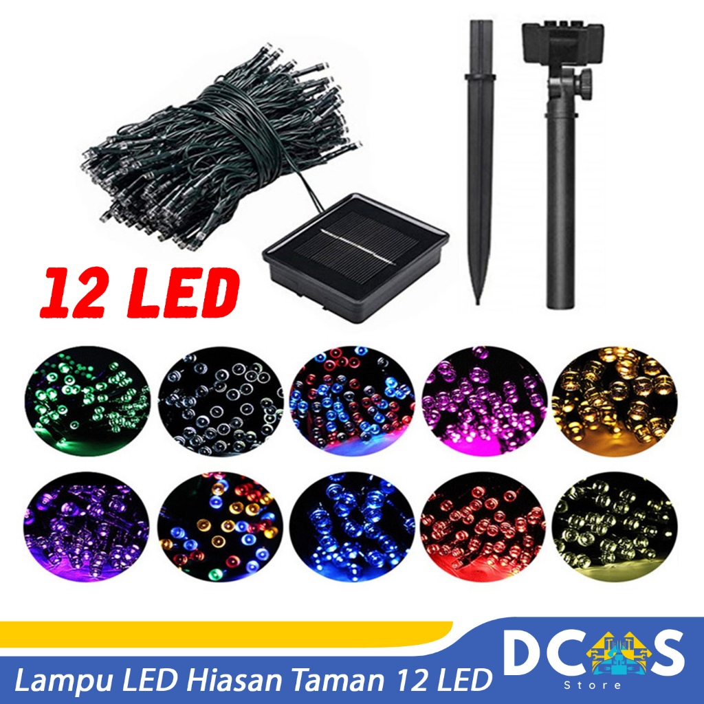 Jual Lampu LED Hiasan Taman Jalan Pohon Natal Tenaga Surya Solar Cell ...