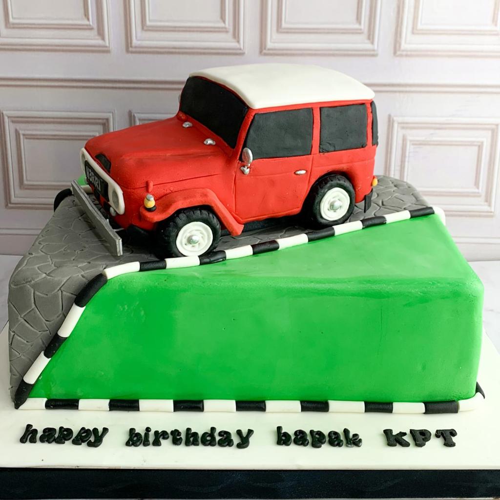 Jual Kue Ulang Tahun/Birthday Cake/Kue Ultah Tema Mobil Rubicon/Kue ...