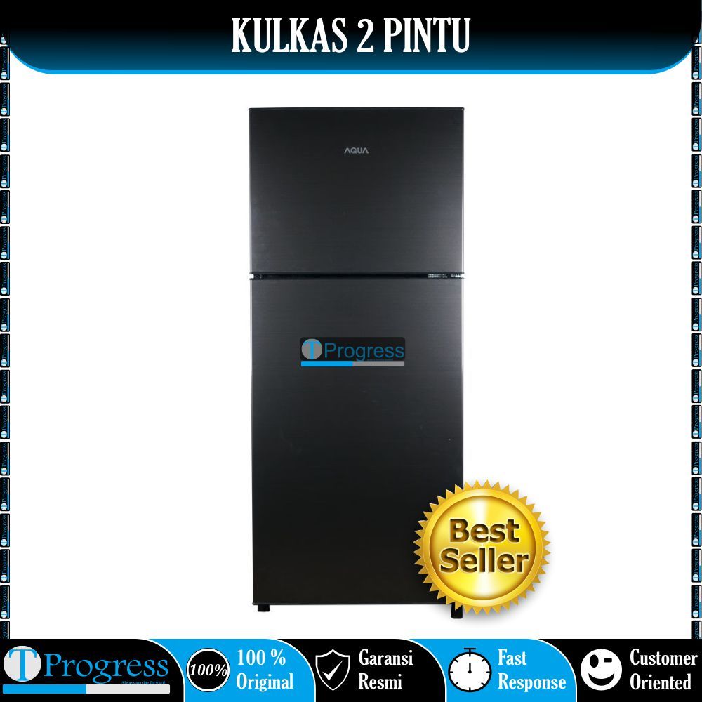Jual KULKAS 2 PINTU AQUA AQR-D251-DS / AQR-D251-DG LOW WATT NO FROST | Shopee Indonesia