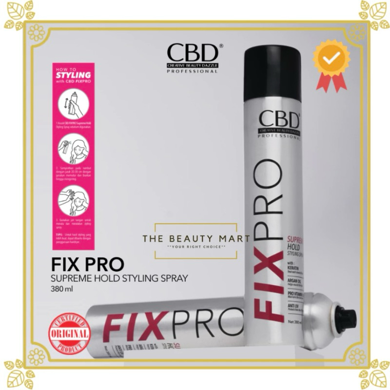 Jual CBD Fix Pro Supreme Hold Styling Spray 380ml | Shopee Indonesia