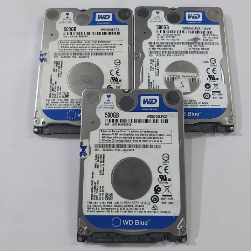 Jual Hard Disk HD HDD Hardisk Harddisk Laptop 500GB WD Blue 2.5inch ...