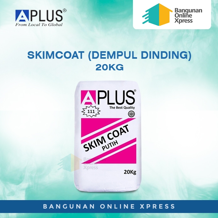 Jual SkimCoat A Plus 111 / Aplus Merah / Semen Plamir Tembok 20 Kg ...
