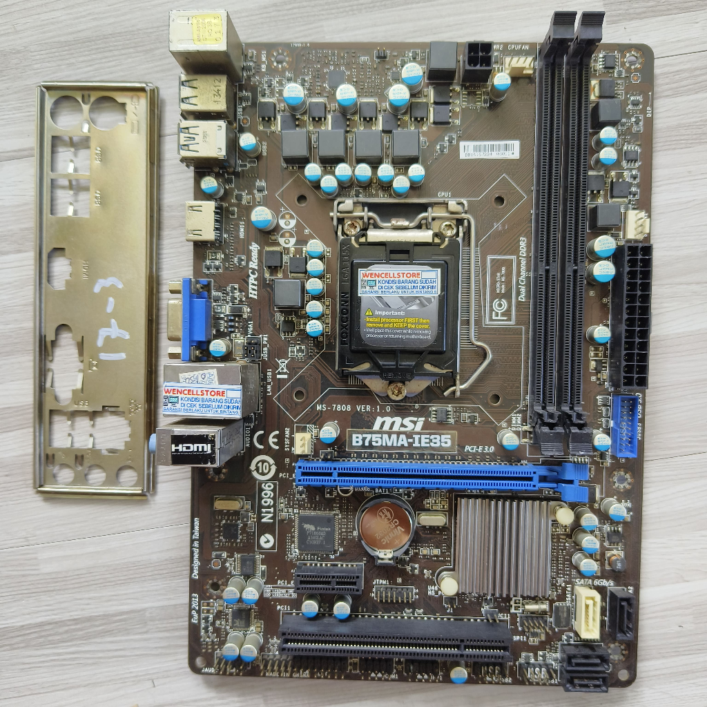 Jual MAINBOARD MSI B75MA-I35 LGA 1155 MICRO ATX | Shopee Indonesia