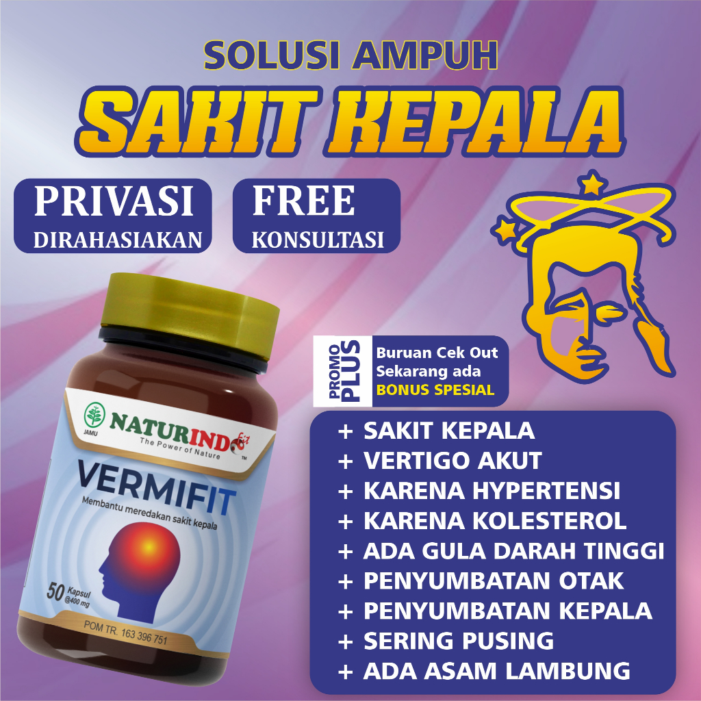 Jual Obat Vertigo Herbal Sakit Kepala Pusing Kepala Sebelah Obat ...