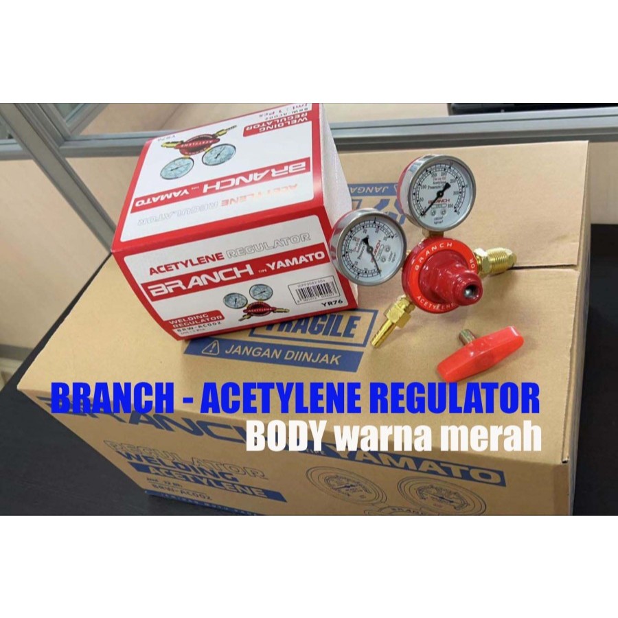 Jual BRANCH Regulator Las Acetylene Yamato / Tabung Las Asetilin ...