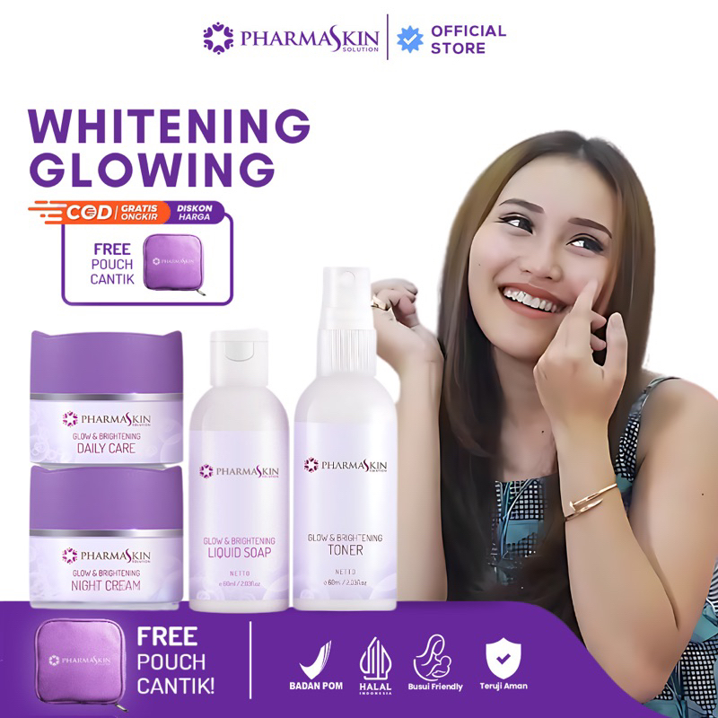 Jual Paket whitening glowing series by Pharmaskin Solution Official Store / Cream Pemutih Wajah ...