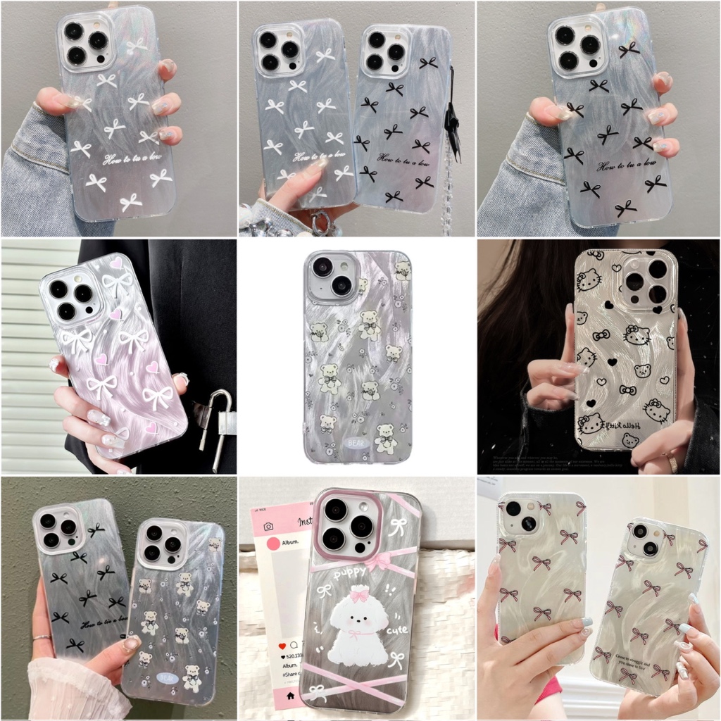 Jual RIBBON MOTIF CASE IPHONE 11 12 13 14 15 16 PRO MAX 14 15 PLUS ...