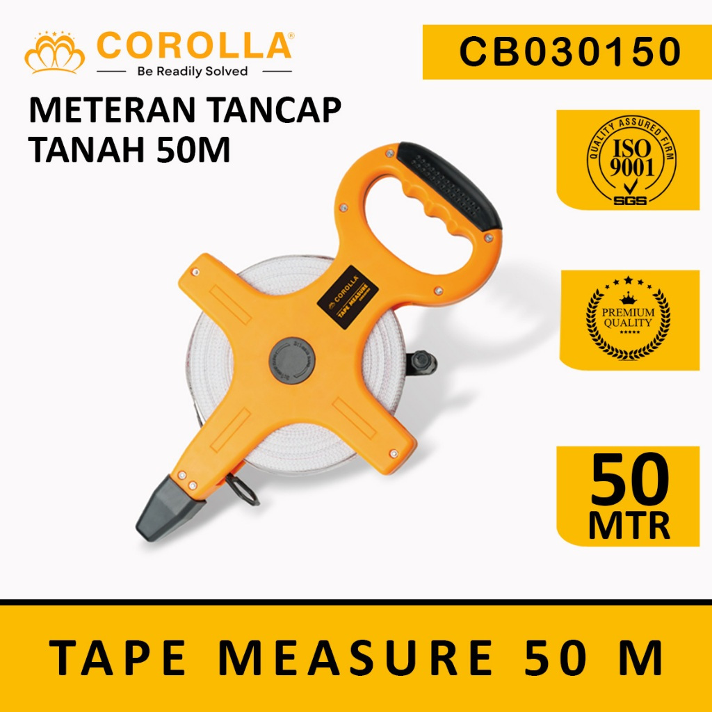 Jual Meteran Tancap Corolla Meteran Tanah Meteran Roll 50 Meter ...