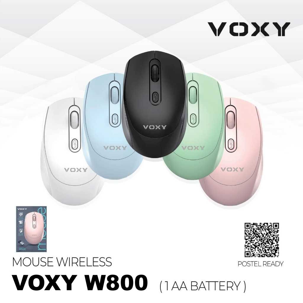 Jual Mouse Wireless Voxy W800 Baterai | W800BT Dual Mode Silent Click ...