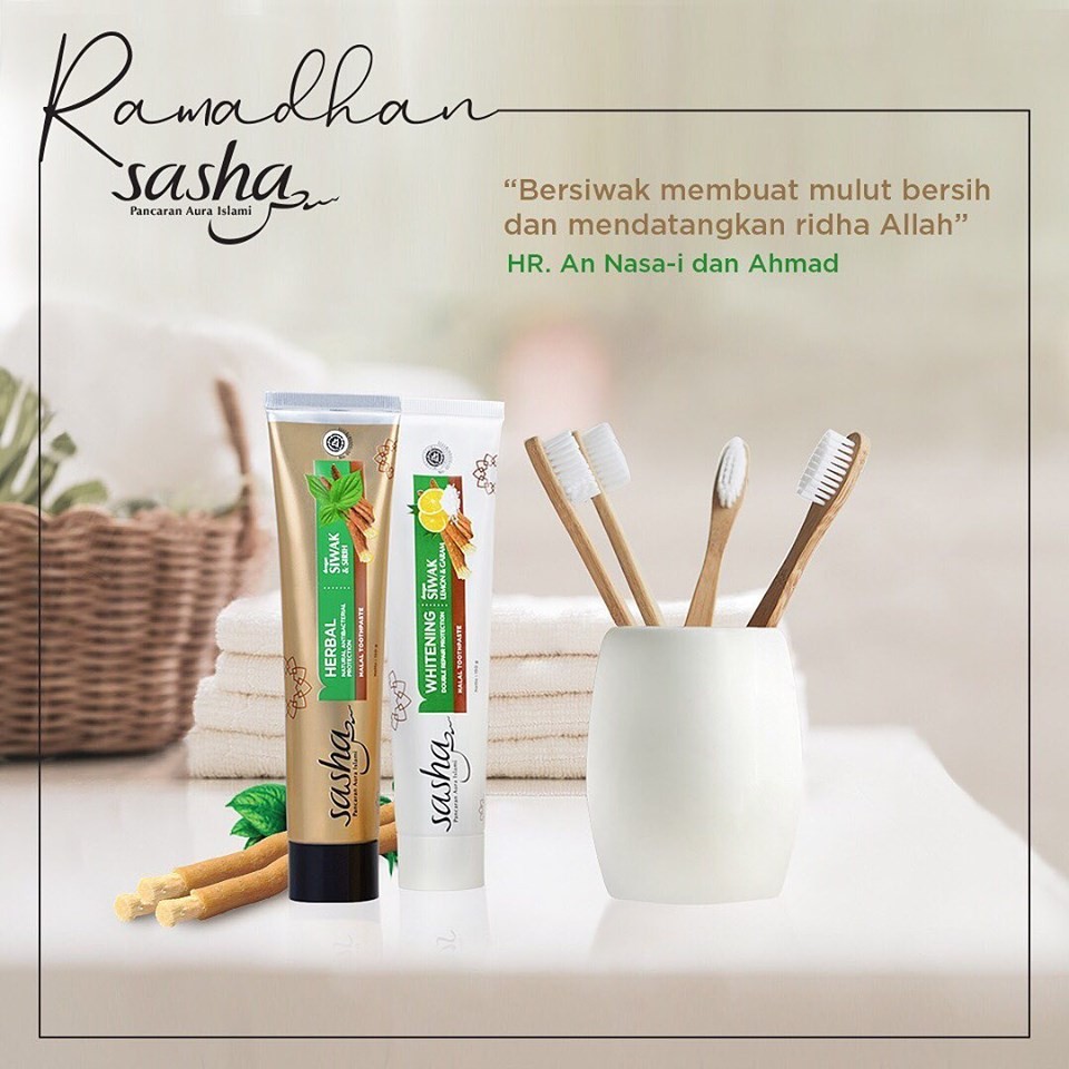 Jual SASHA Pasta Gigi Antibacterial / Whitening / 65gr Tooth Paste ...