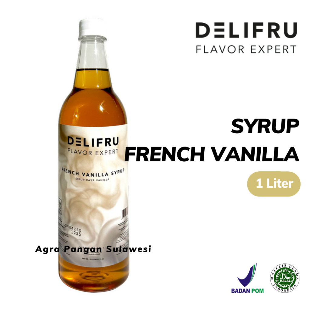 Jual Syrup FRENCH VANILLA Delifru | Sirup Vanila Vanili Premium 1 L ...