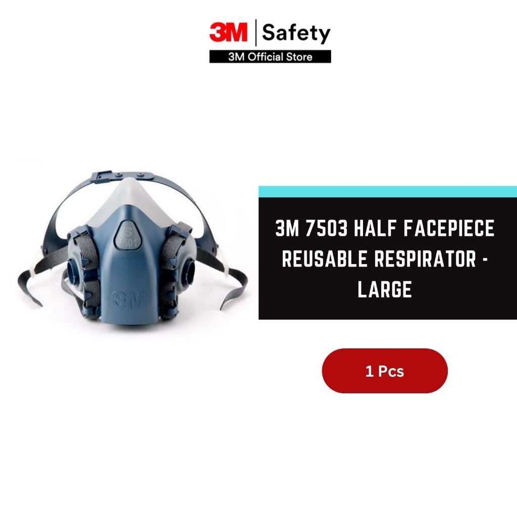 Jual 3M 7503 Half Facepiece Reusable Respirator Size L | Shopee Indonesia