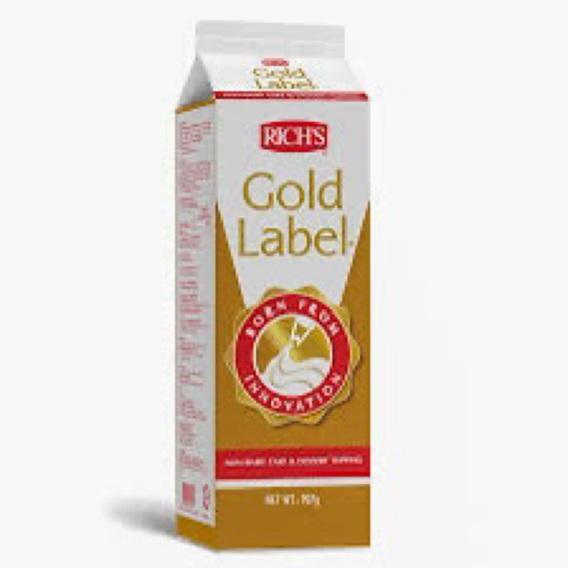 Jual RICH’S Gold Label whipping cream non dairy 907ml - INSTANT ONLY ...
