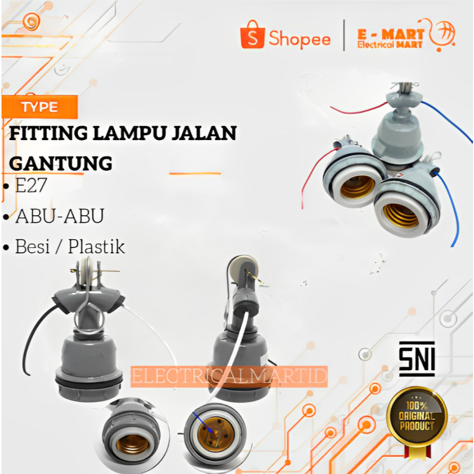 Jual FITTING KAP Lampu Gantung Besi E27 Fiting WD KAP Lampu Jalan | Shopee Indonesia