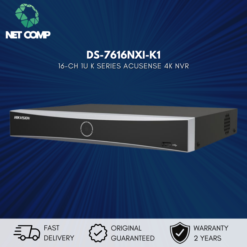 Jual DS-7616NXI-K1 HIKVISION 16-ch 1U K Series AcuSense 4K NVR | Shopee Indonesia