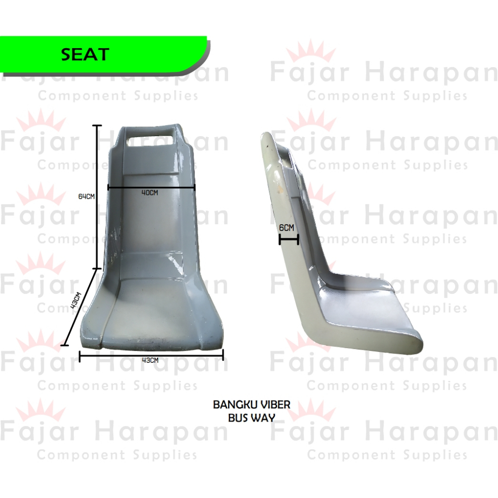 Jual BANGKU VIBER BUS WAY ABU-ABU ( 1 LUBANG ) | Shopee Indonesia