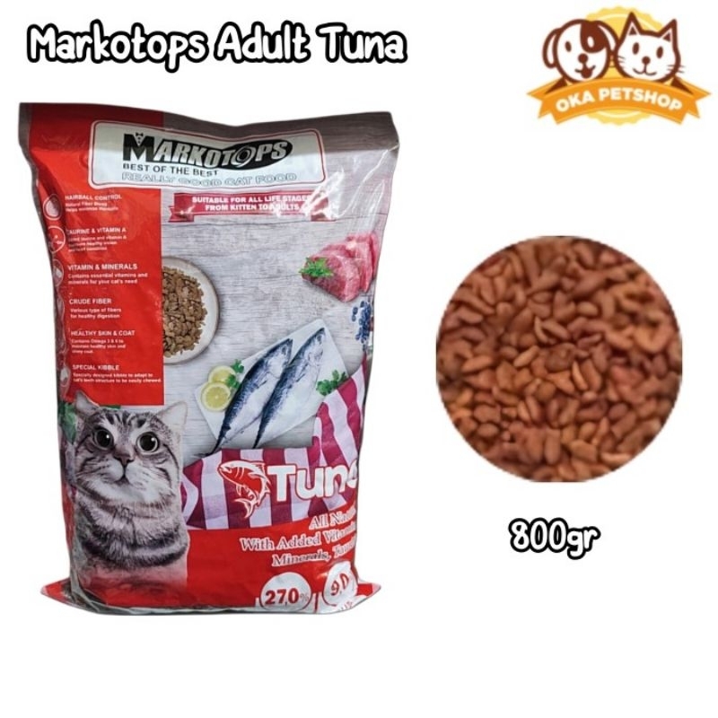 Jual Markotops Adult Tuna Kemasan 800gr - Makanan Kucing Dewasa ...