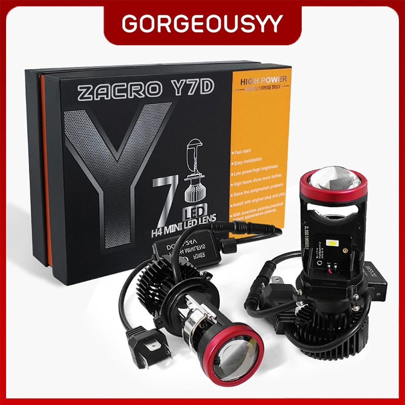 Jual [Gorgeousyy] Y7D LAMPU LED MOBIL MOTOR H4 /Biled/ Mini PJECTOR ...