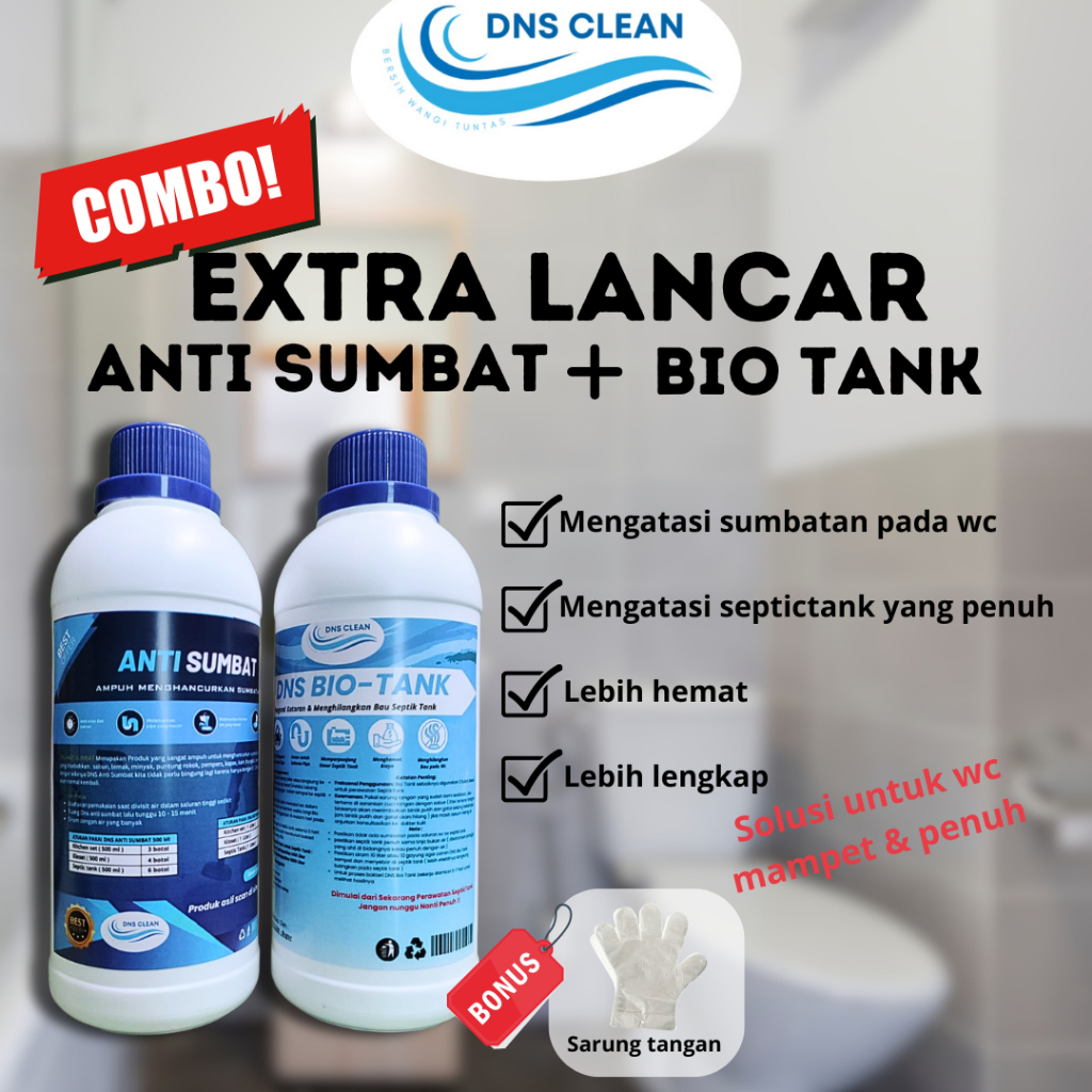 Jual DNS Extra Lancar Anti Sumbat Saluran Air Mampet Bio Tank Pengurai ...