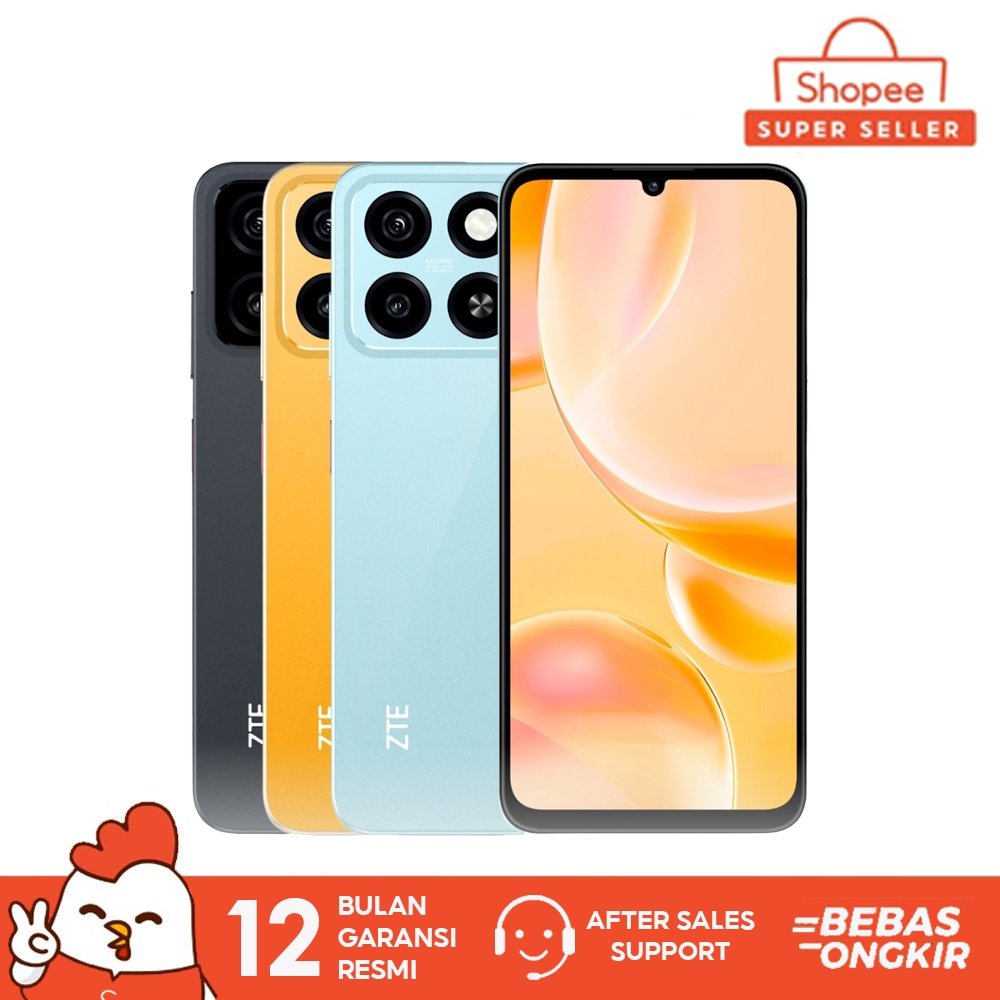 Jual ZTE Blade A55 4/128 GB Garansi Resmi 4 128 GB Blue Orange Black A ...
