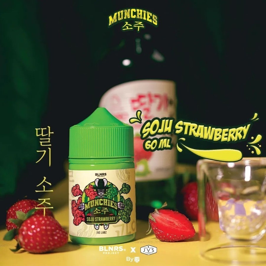 Jual Liquid JVS Munchies V2 Soju Strawberry 3MG 60ML 100% Authentic ...